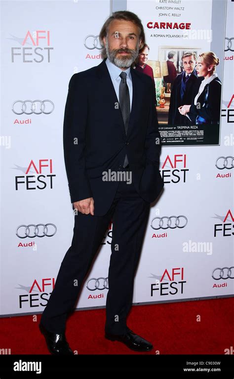 Christoph Waltz Carnage 2011 Afi Fest Gala Screening Hollywood Los