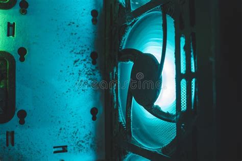 A Dirty Desktop Computer Cooling Fan Covered In Accumulated Dust Stock Image Image Of