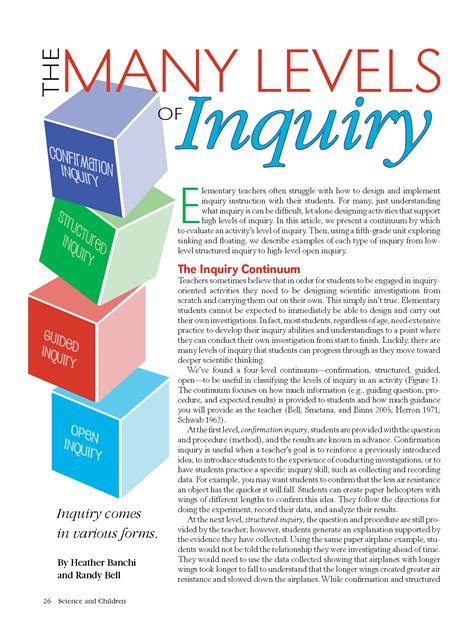 The Many Levels Of Inquiry Wgu Design Patterns