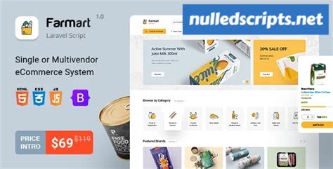 Nulled Scripts Farmart V1 20 2 Single Or Multivendor Laravel