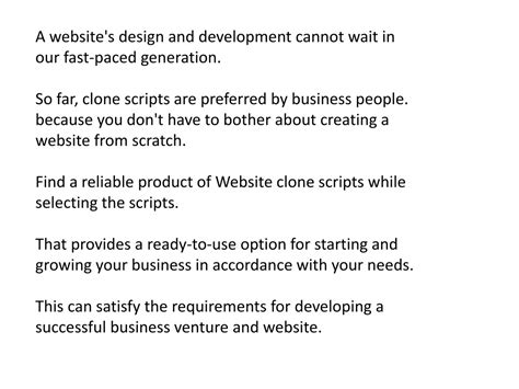 Ppt Top Clone Scripts Business Ideas For Entrepreneurs In