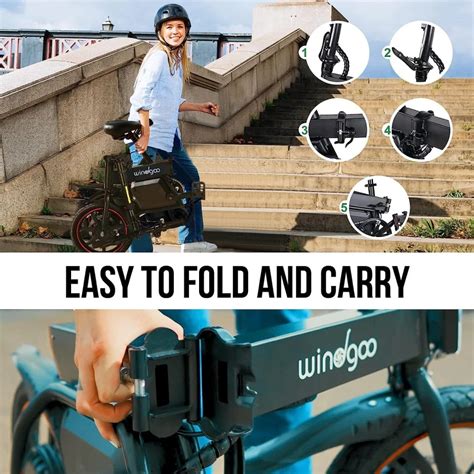 Windgoo B20 14 Inch Elektrische Vouwfiets MET APP Battery Capacity 6 Ah Gashendel Zonder