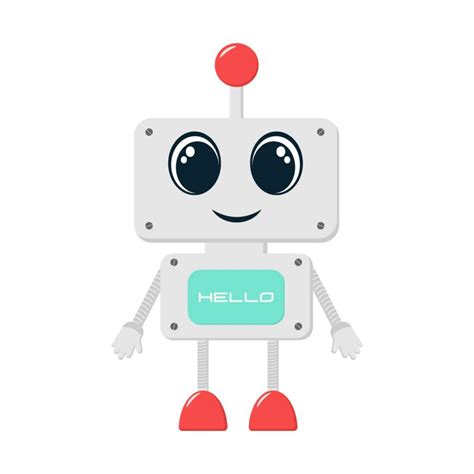 Illustrations And Stickers With Cute Robots With Big Eyes Masterbundles