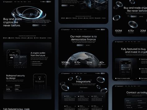Modern Crypto Webflow Template Cryptoverse X BRIX Templates