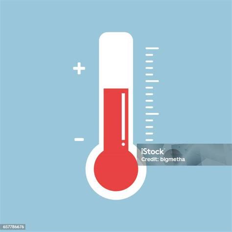 Termometer Merah Dengan Tingkat Yang Berbeda Ilustrasi Stok Unduh