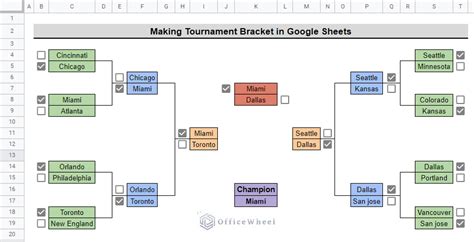 How To Make A Tournament Bracket In Google Sheets Easy Steps