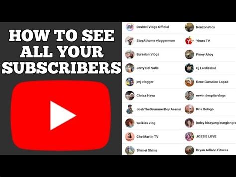 HOW TO SEE ALL YOUR SUBSCRIBERS ON YOUTUBE USING MOBILE PHONE 2020