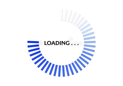 Blue Progress Loading Bar Vector Illustration Stock Vector