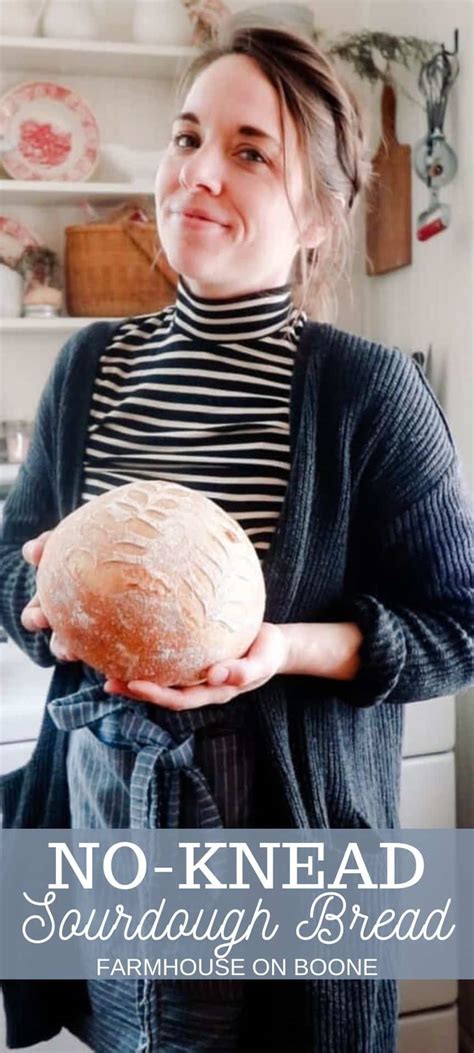 No Knead Sourdough Bread Farmhouse On Boone