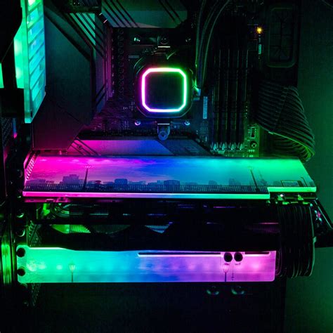 Rgb Gpu Support Bracket By V1tech Lets Go Home Artist Etsy