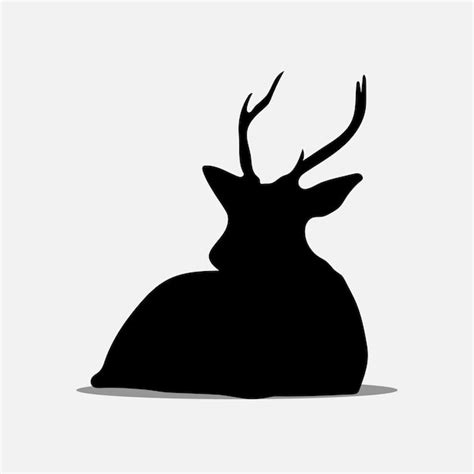 사슴 벡터 클립 아트 프리미엄 벡터