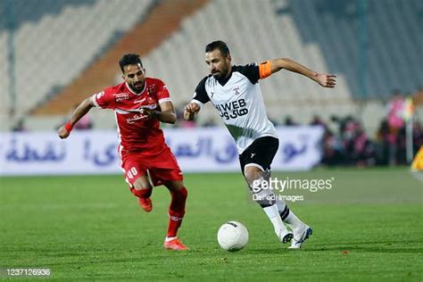 Moein Abbasian Of Havadar Sc And Hamed Pakdel Of Persepolis Fc Battle