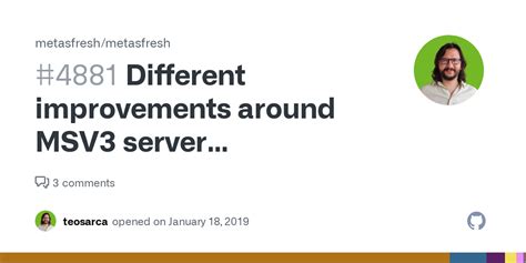 Different Improvements Around Msv3 Server Synchronization · Issue 4881