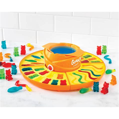 Nostalgia Electric Gummy Candy Maker Giant Silicone Mold Kit Home Made