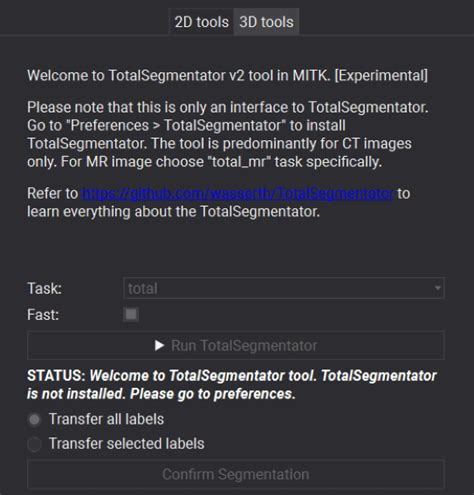 Medical Imaging Interaction Toolkit The Segmentation View
