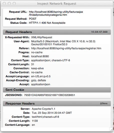 spring 4 0 x json ajax 1 1 406 not acceptable stack overflow