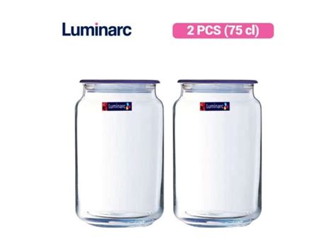 Promo Luminarc Toples Rondo Jar Ice Blue 0 75 2 Pcs J1849 Diskon 23