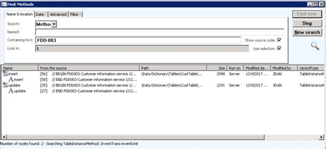 How To Search X Code Using Dynamics Ax Model Database Stoneridge