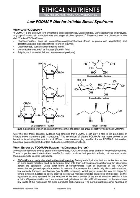 Low Fodmap Diet For Irritable Bowel Syndrome Ethical Nutrients