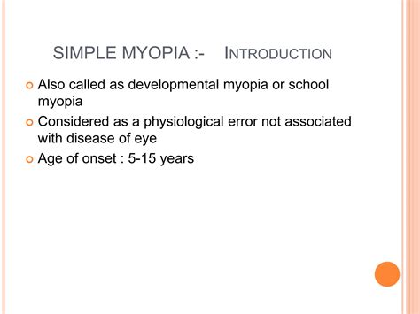 Myopia 1pptx Ophthalmology Mbbs 3rd Year Pptx