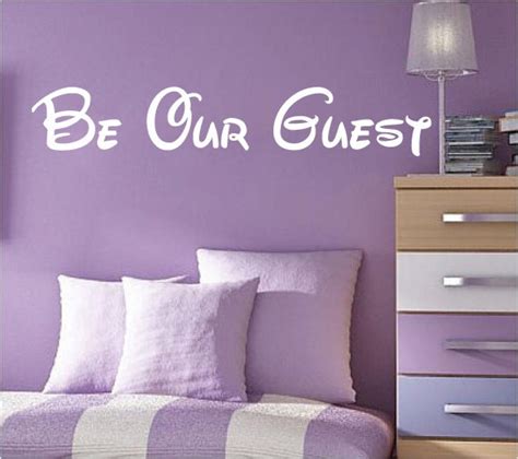 Be Our Guest Disney Font Wall Decal Custom Name Wall Art