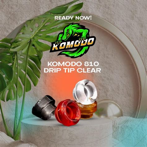 Jual Komodo Wide Clear Driptip 810 Drip Tip Anti Panas Random