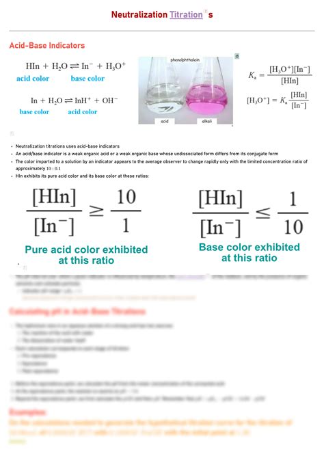 SOLUTION: Neutralization titrations - Studypool
