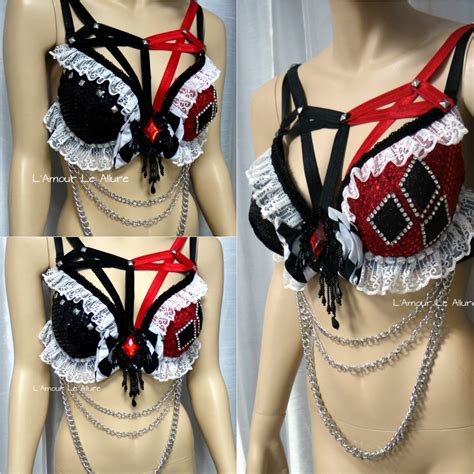 Harley Quinn Inspired Dance Festival Cosplay Costume Bra Lamour Le