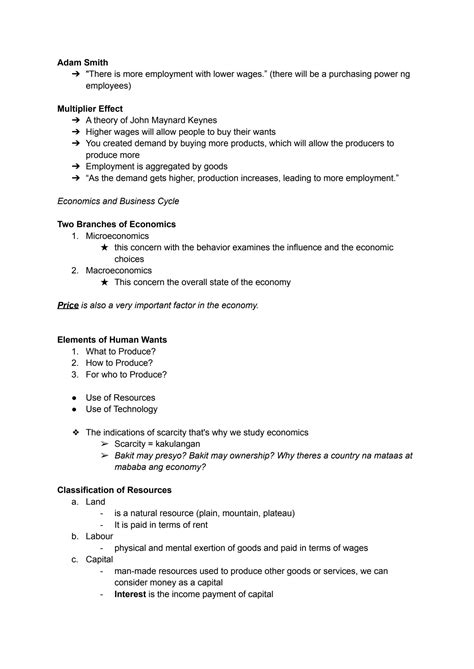SOLUTION Basic Concepts Of Economics Studypool