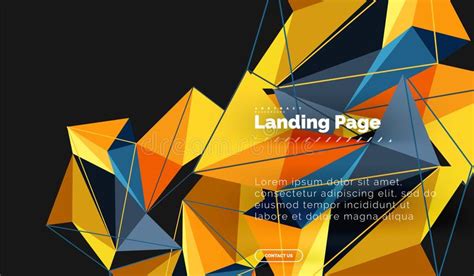 Polygonal Geometric Design Abstract Shape Made Of Triangles Trendy Background Stock Vector