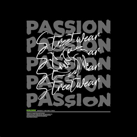 Premium Vector Passion Tshirt Design Suitable For Screen Printing