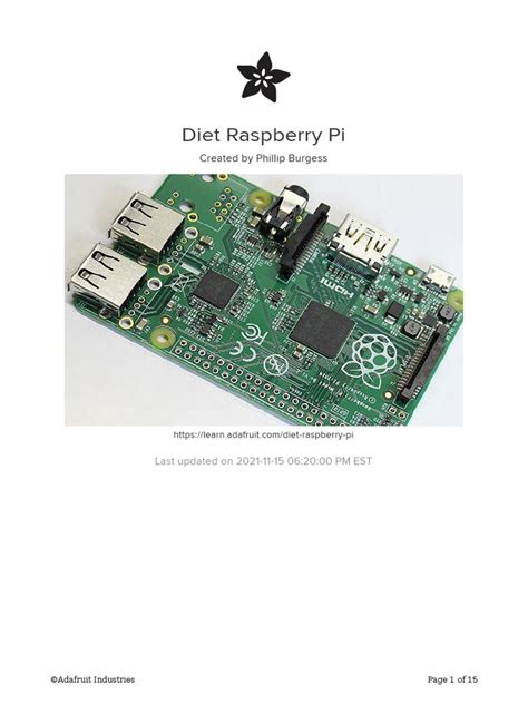 Diet Raspberry Pi Pdf Soldering Manufactured Goods