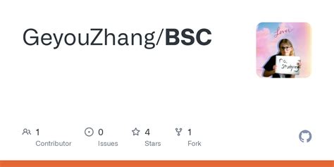 Github Geyouzhang Bsc