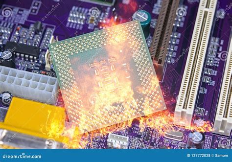 Cpu Pins And Circuit Mother Board Stock Photo Image Of Power Computing