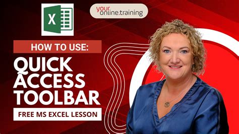 Excel Lesson Quick Access Toolbar QAT