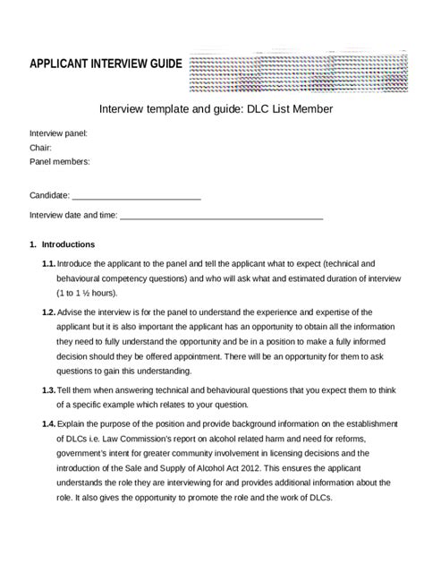 6 Common Panel Interview Questions With Sample Doc Template Pdffiller