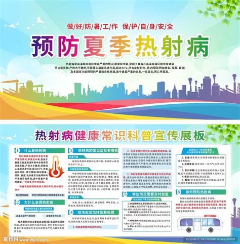 预防热射病内容展板设计图海报设计广告设计设计图库昵图网