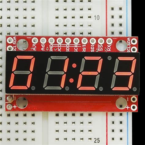 Display 7 Segmentos Serial Rojo Sparkfun Com 11441