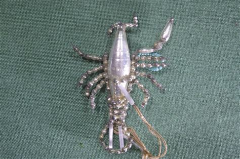 Купить Елочная игрушка Рак знаки зодиака Стекло стеклярус в интернет аукционе Habartorg