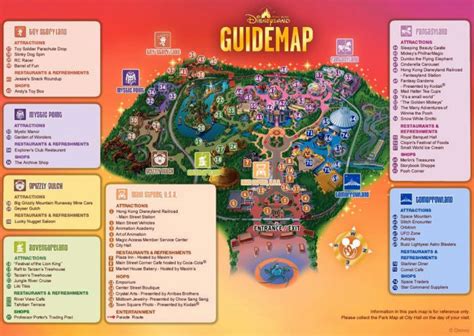 C Disneyland Map Hong Kong Disneyland