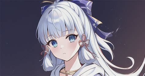 原神 Kamisato Ayaka Blue And White Sublimeboxのイラスト Pixiv