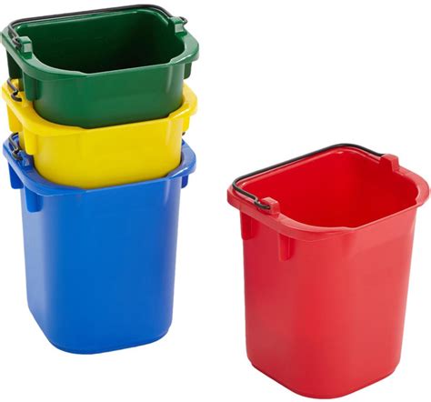 Rubbermaid Colour Coded Buckets 5 Ltr Set Of 4 Colours