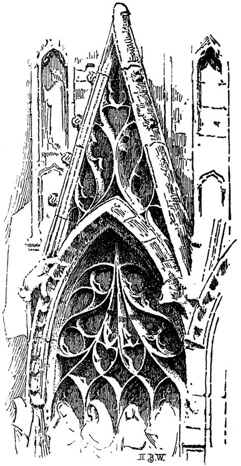 Tracery Of Rouen Cathedral Clipart Etc