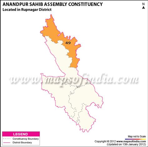 Anandpur Sahib Assembly Constituency Map Anandpur Sahib Election 2017