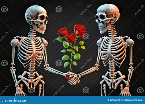 Skeletons Holding Hands
