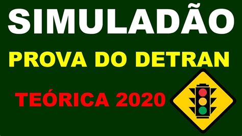 Prova Detran 2020 Simulado Do Detran 50 Questões Que Mais Caem Na