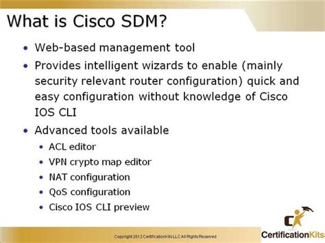 Cisco CCENT ICND1 Security Device Manager SDM