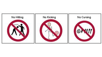 No Kicking Sign