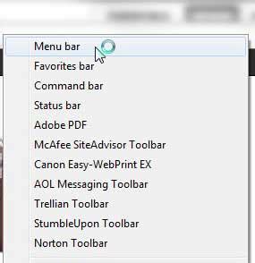 How To Display The Menu Bar In Internet Explorer 9 Solve Your Tech