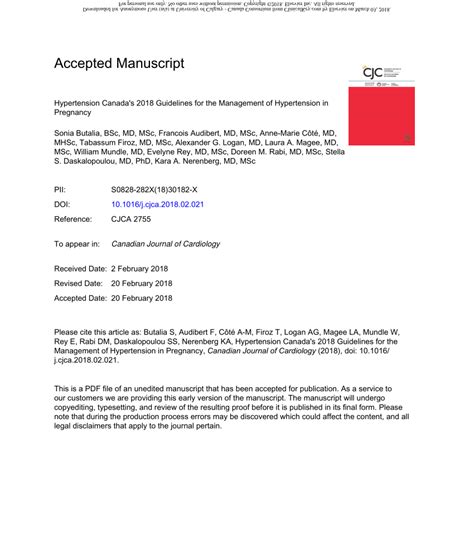 Pdf Hypertension Canadas 2018 Guidelines For The Management Of